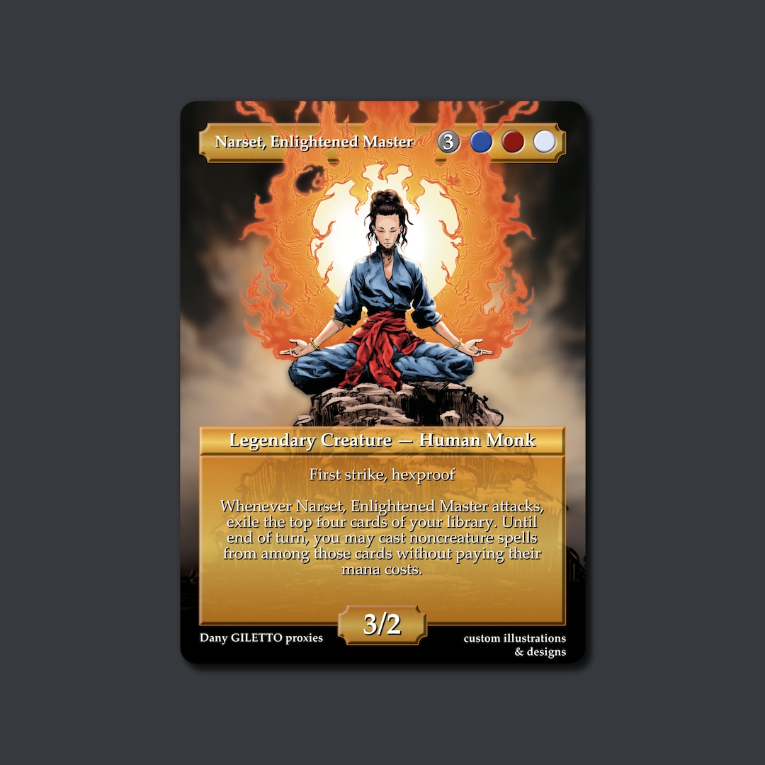 Narset Enlightened Master MTG Proxy Card Commander Deck or - Etsy