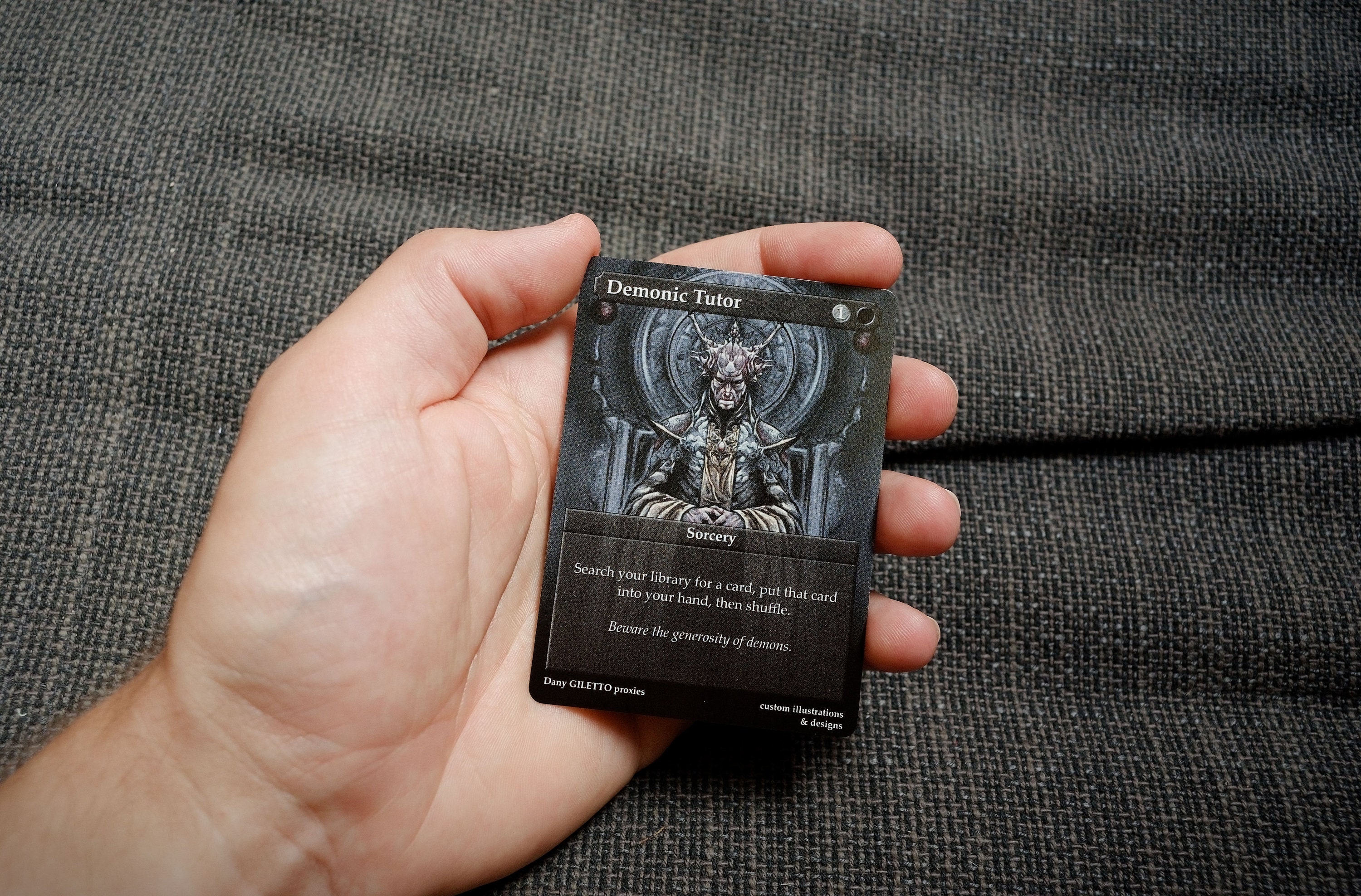 Demonic Tutor, MTG Proxy Card, Commander Deck or FNM, Full Art Alter - Etsy