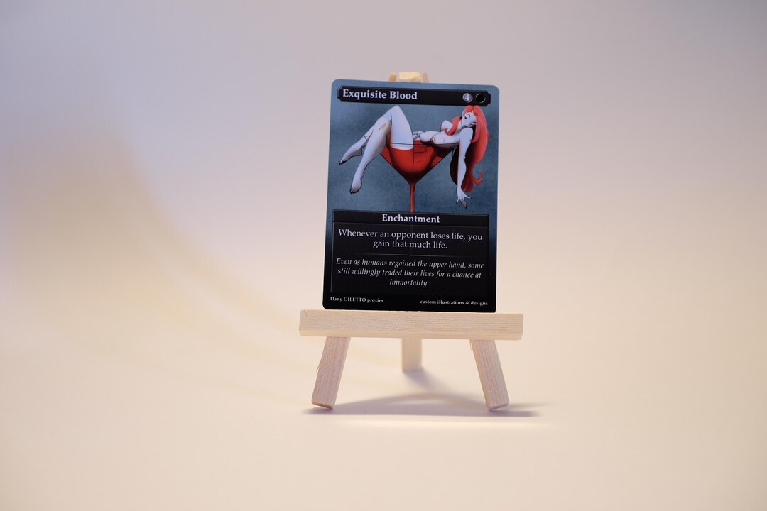 Exquisite Blood, MTG Proxy Card, Commander Deck or FNM, Full Art Alter ...