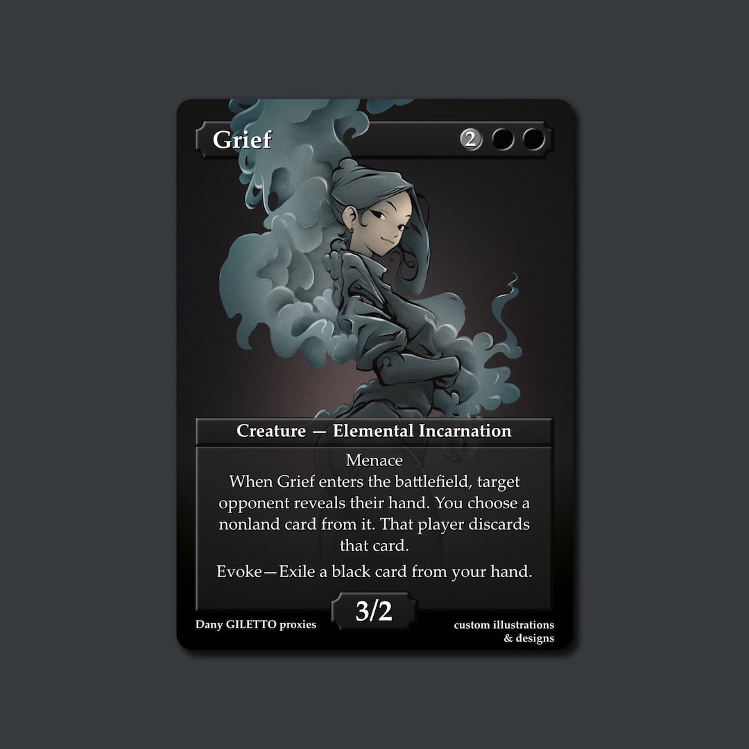 Grief MTG Proxy Card Commander Deck or FNM Full Art Alter - Etsy