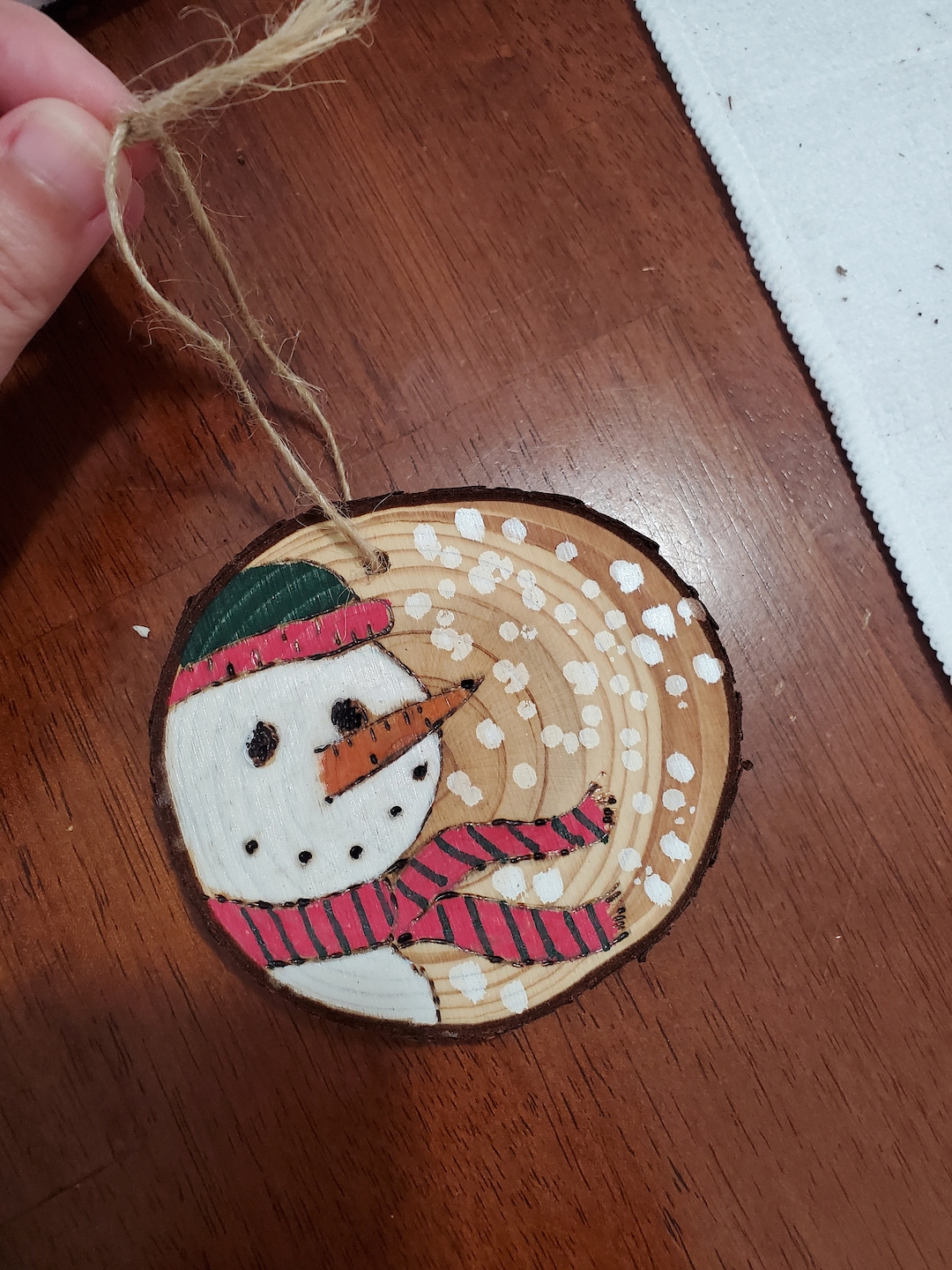 Snowman Ornament - Etsy