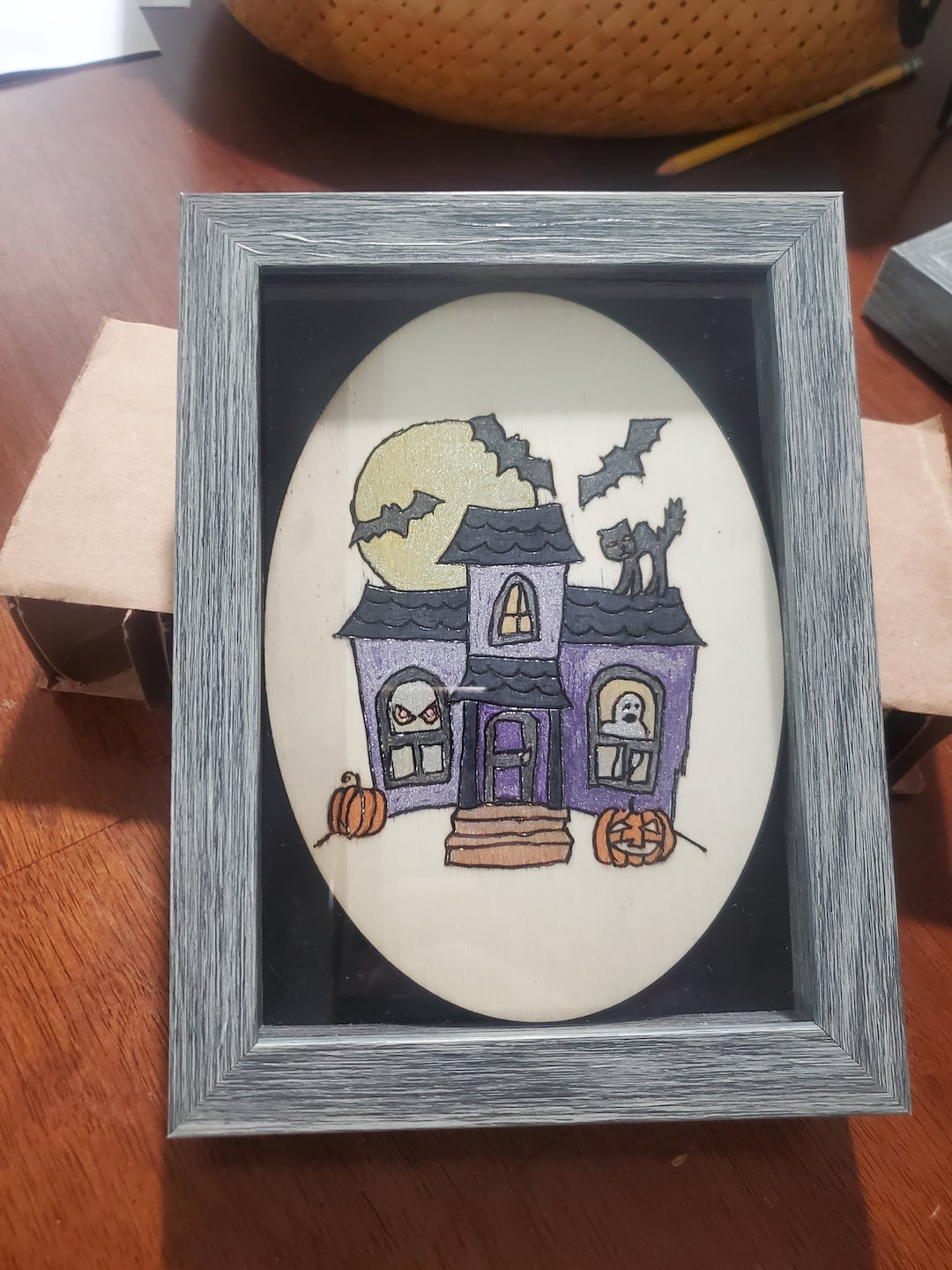 Haunted House Shadowbox - Etsy