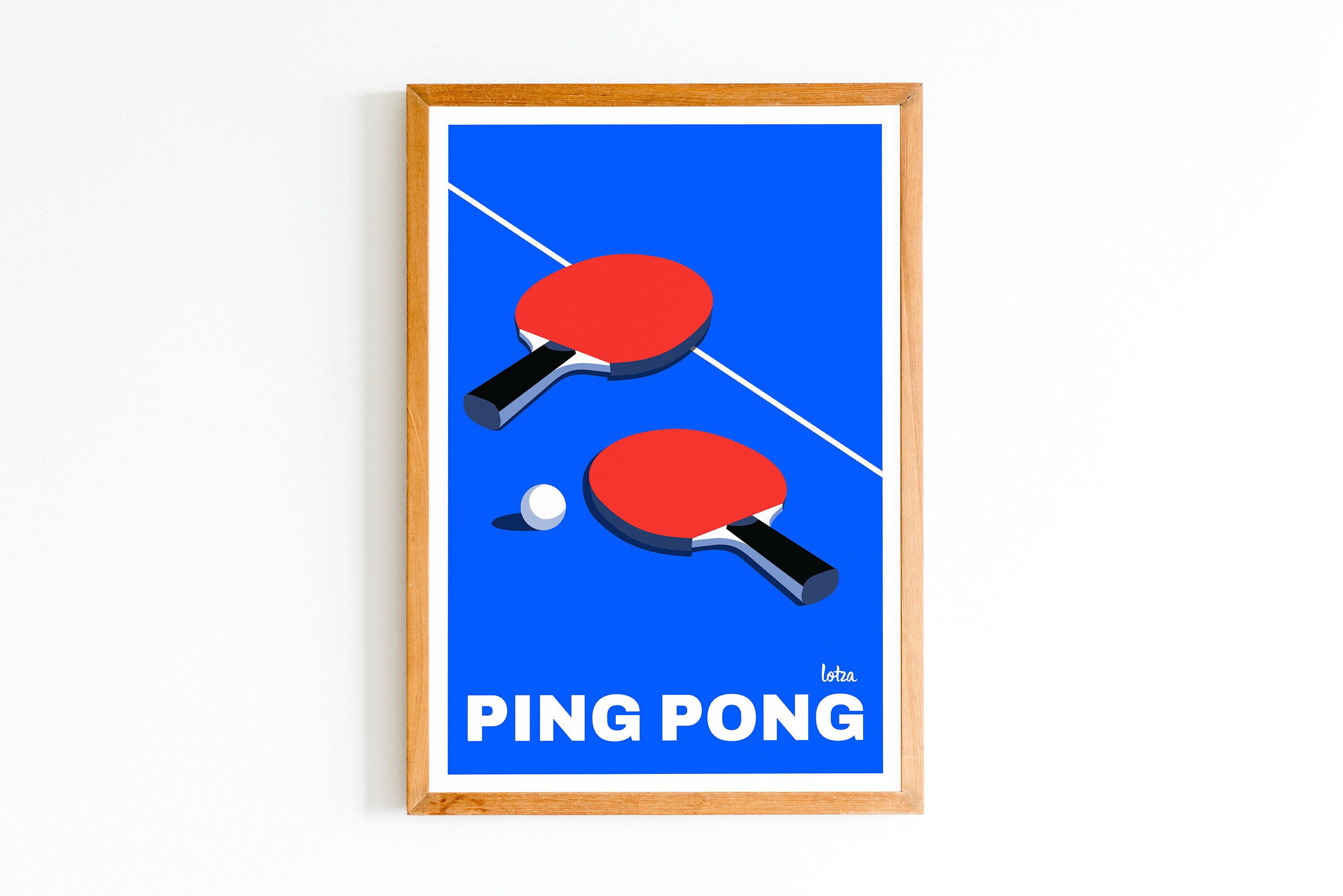 Poster Ping-pong, Sport Vintage Minimalist Poster Travel Poster Travel Poster Interior ...