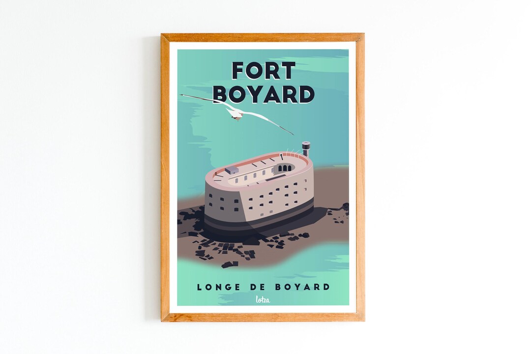 Fort Boyard Poster - Charente-maritime | Minimalist Vintage Poster ...