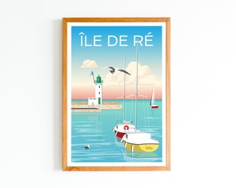 île De Ré Poster - Etsy