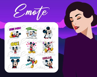 Mickey Mouse Emotes - Etsy