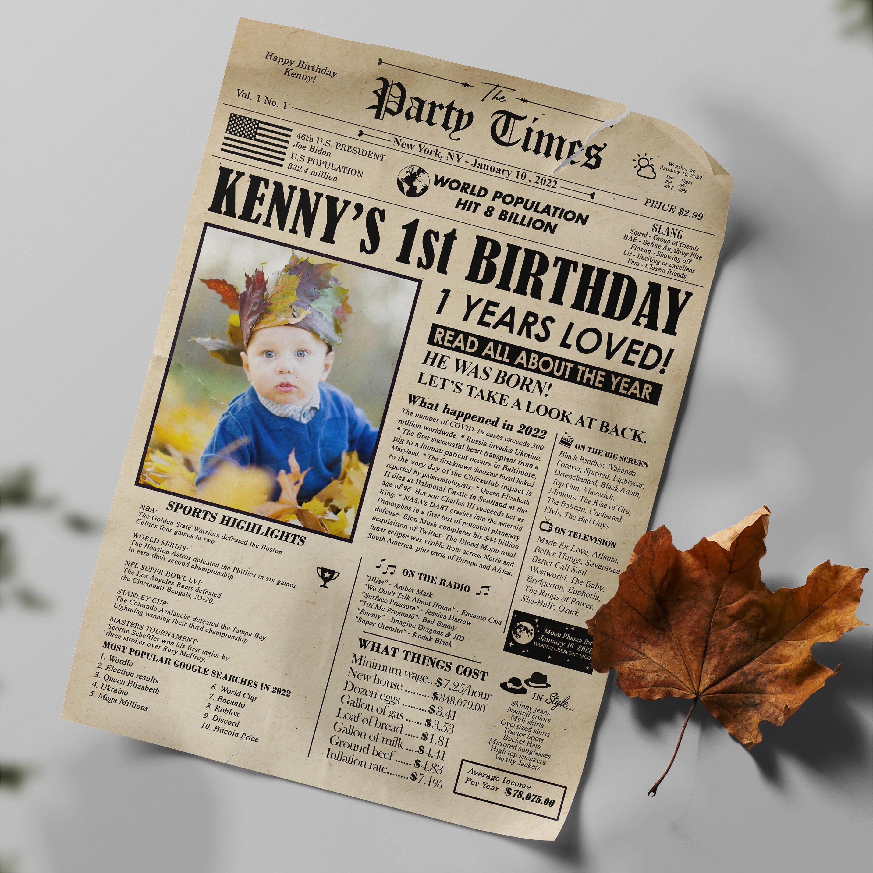 Personalized 1st Birthday Personalized Birthday Gifts for - Etsy