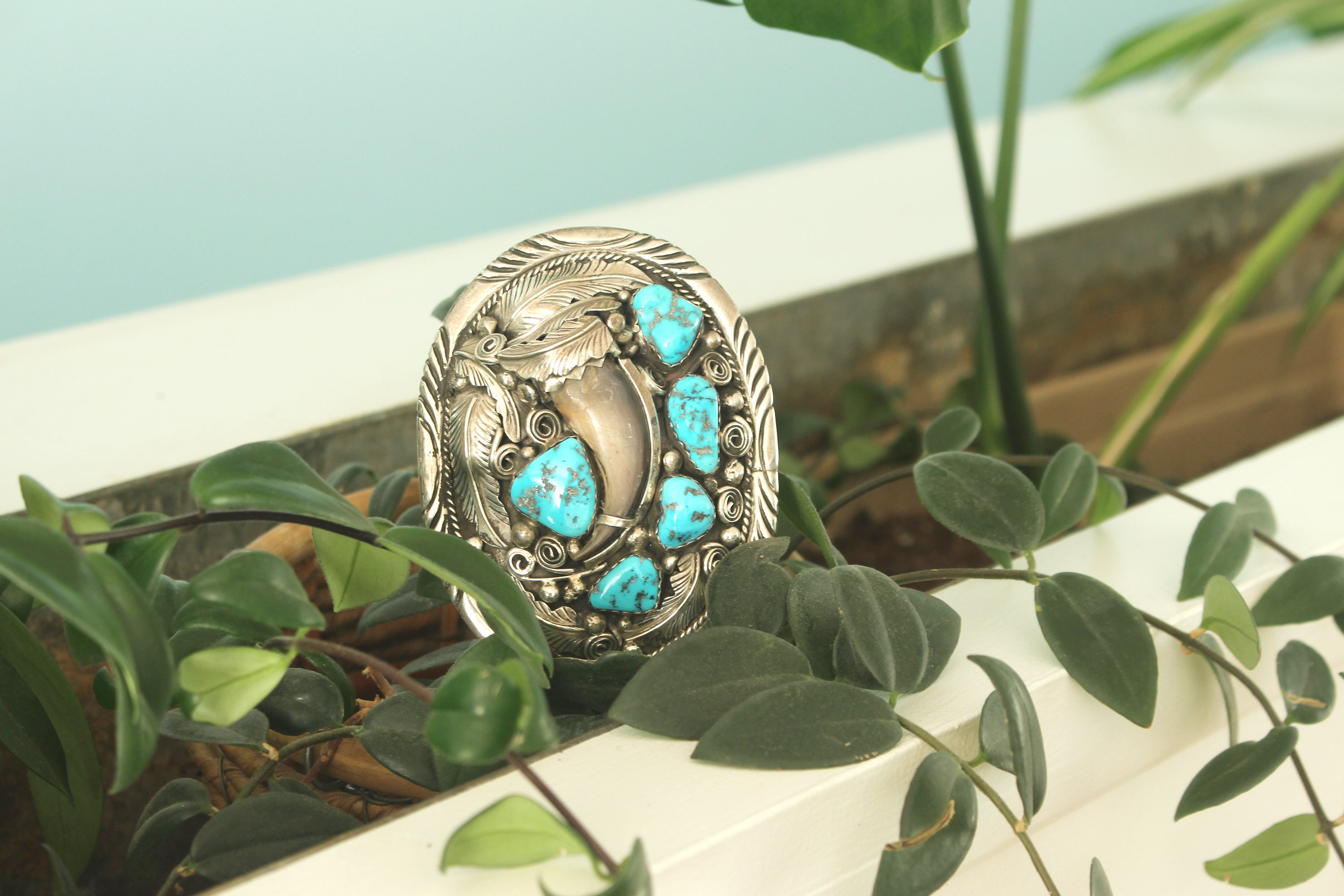 Concho Belt, Vintage Navajo Sterling Silver Turquoise and Authentic ...