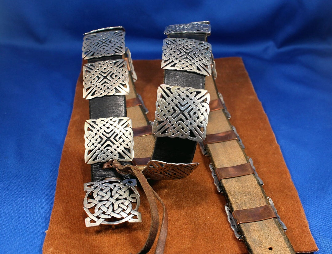 Celtic Motif Concho Belt, Linda Linton Design, Vintage Rare Square ...