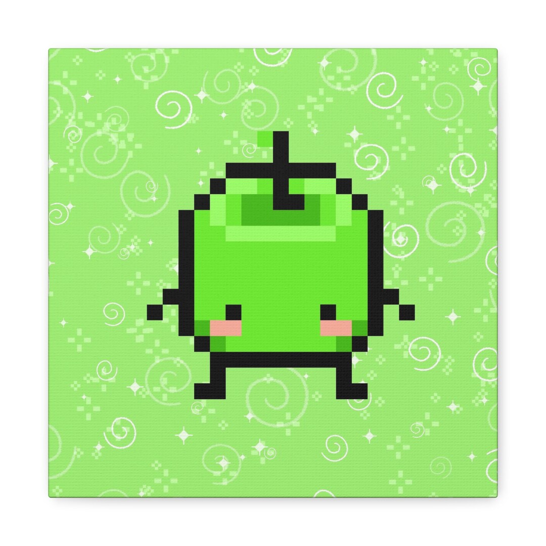 Green Junimo Digital Painting on Matte Canvas - Etsy