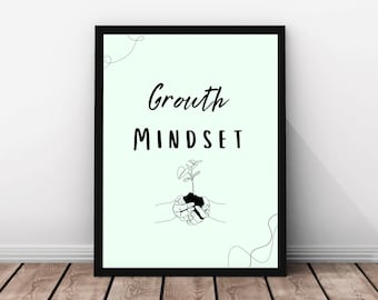 Empowering Growth Mindset Posters for Elementary Classroom: Set of 10 ...