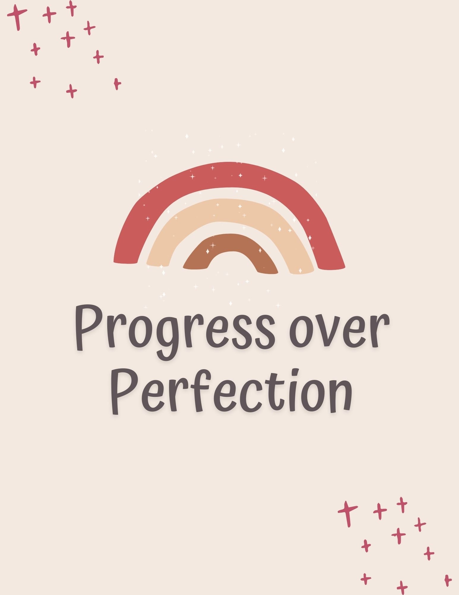 Boho Rainbow Growth Mindset Posters | Customizable DIGITAL DOWNLOAD ...