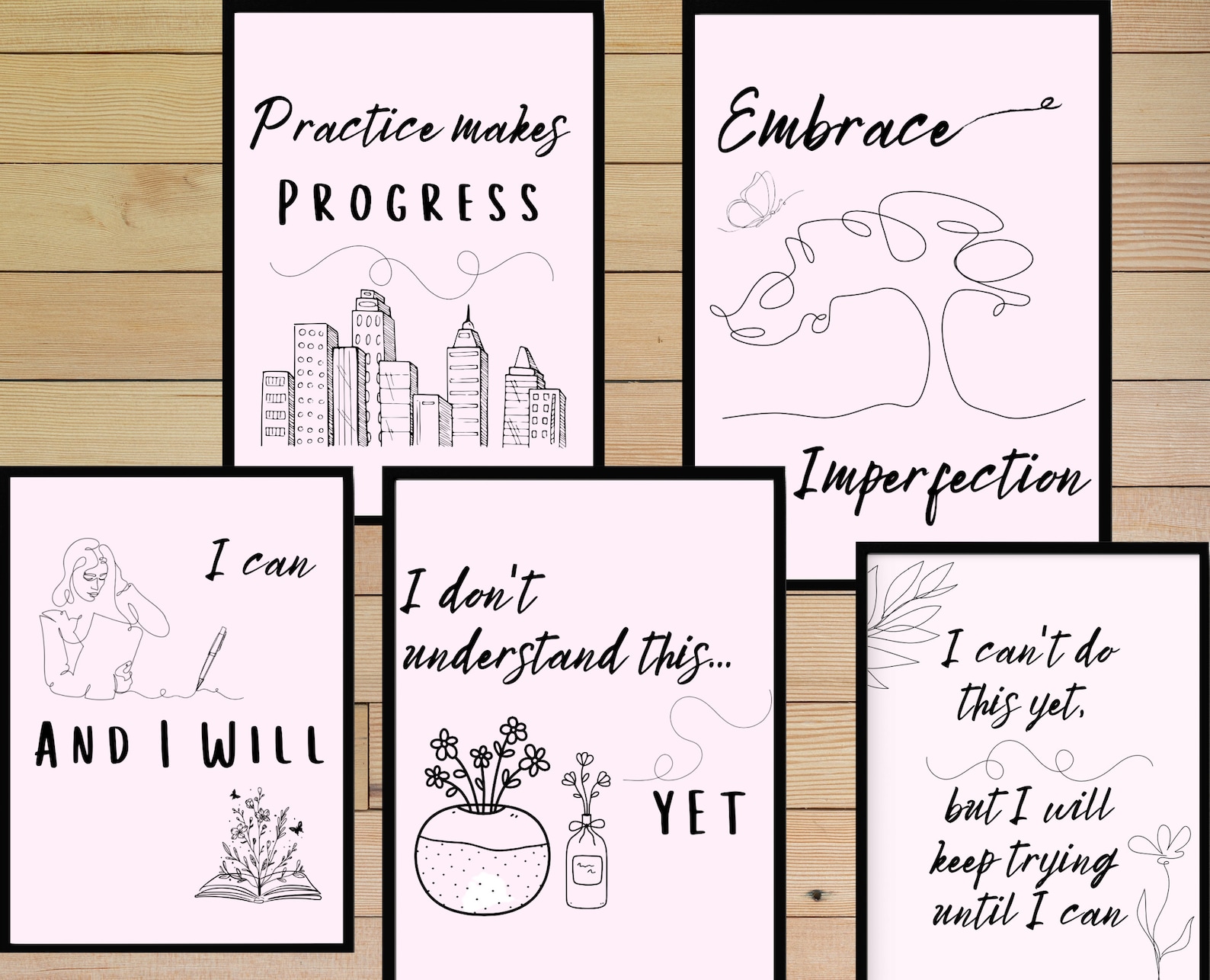 Empowering Growth Mindset Posters for Elementary Classroom: Set of 10 ...