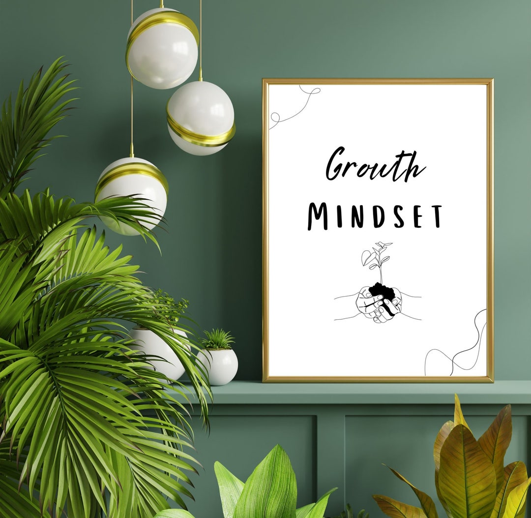 Growth Mindset Classroom Poster Set for Elementary Students: Inspire ...