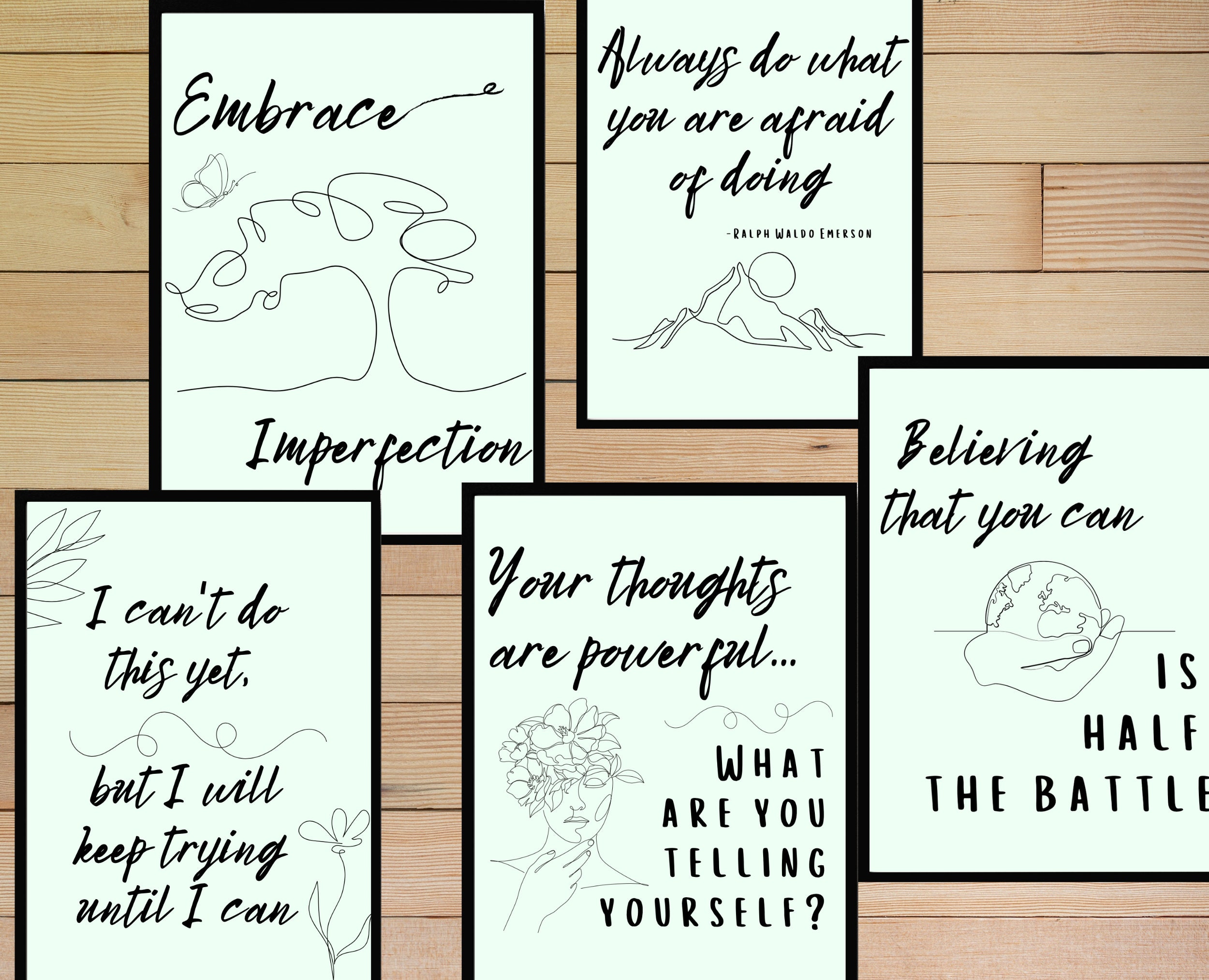 Empowering Growth Mindset Posters for Elementary Classroom: Set of 10 ...