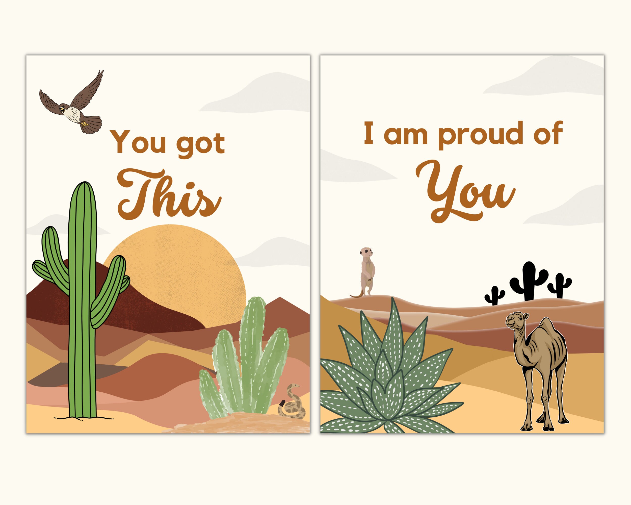 Desert Theme Classroom Posters for Student Motivation and Inspiration ...