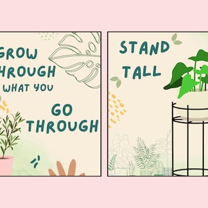 Plant Theme Classroom Posters for Student Motivation and Inspiration ...