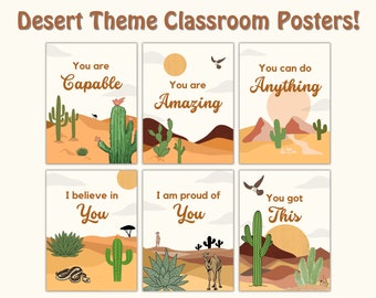 Boho Classroom Posters for Student Motivation and Inspiration - Etsy