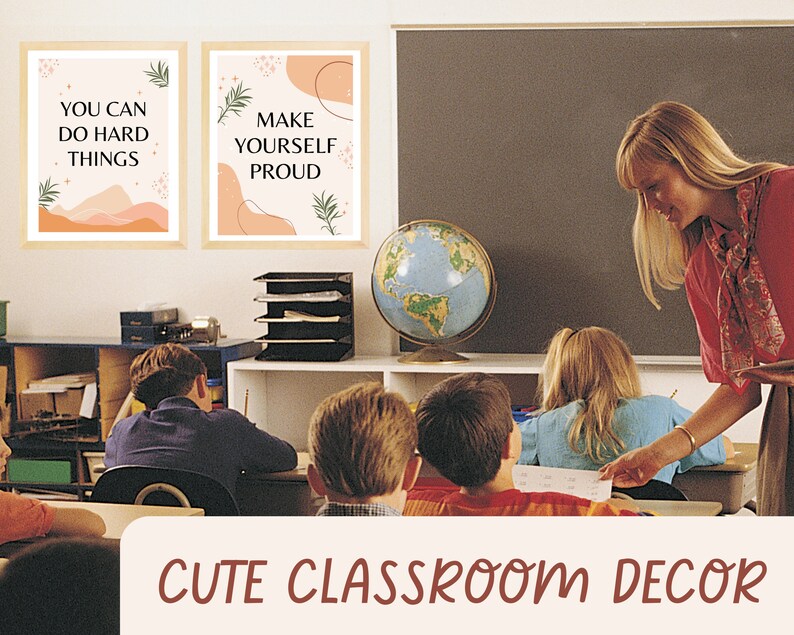 Boho Classroom Posters for Student Motivation and Inspiration ...