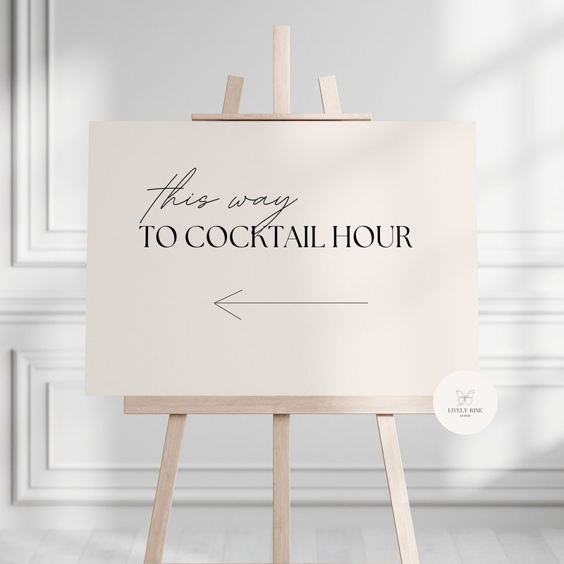 Cocktail Hour Sign - Etsy