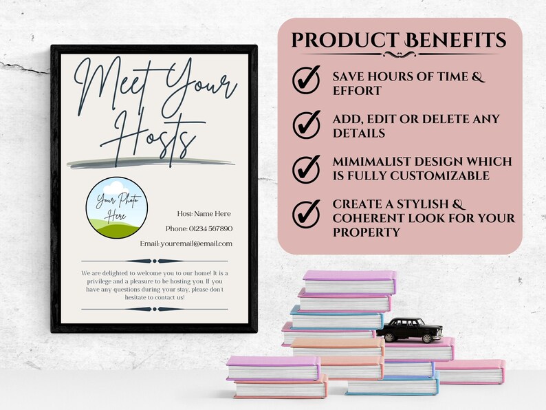 Editable Airbnb Sign Template, Printable Meet Your Hosts Sign for ...