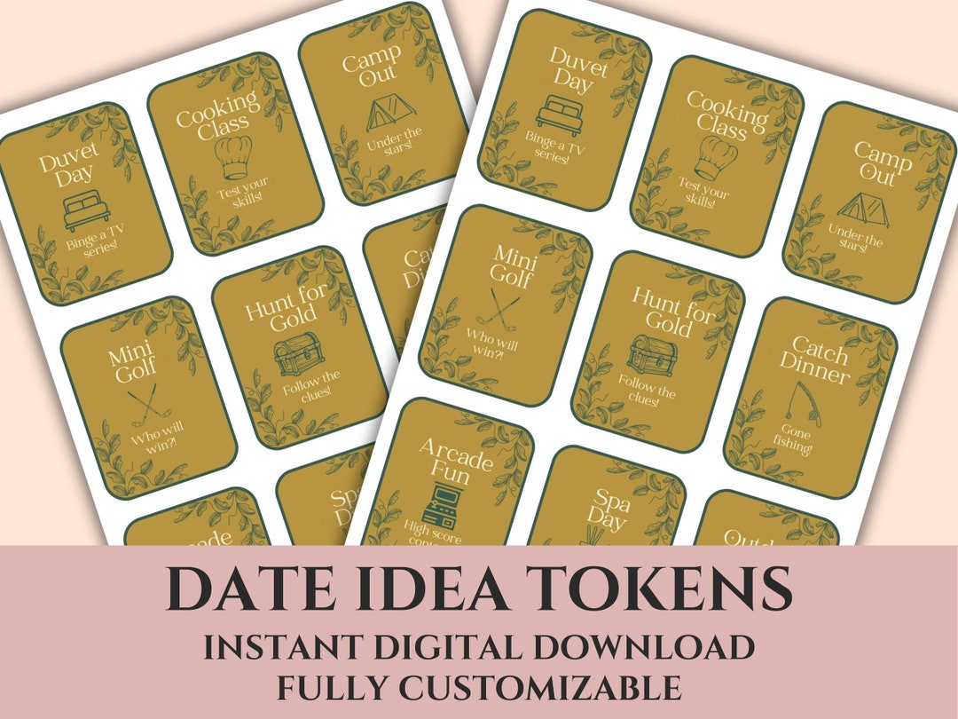 Date Night Cards Printable Date Card Ideas Date Night Tickets Date Night Jar Fun Date Night