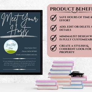 Editable Airbnb Sign Template, Printable Meet Your Hosts Sign for ...