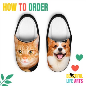 Pet Mom Custom Pet Photo Indoor Slippers, Personalized Cat Face Gift ...