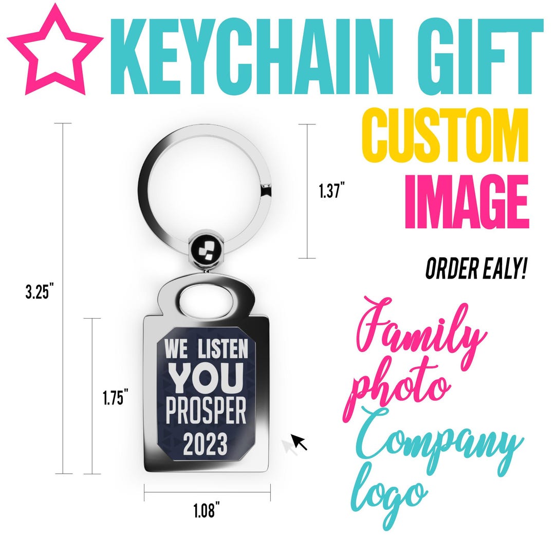 Custom Dog Photo Keychain, Personalized Keychain, Dog Walker Gift ...