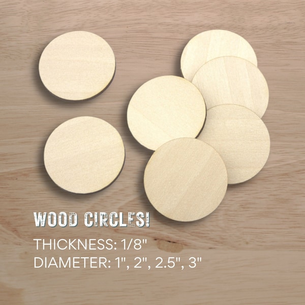 Wood Circles - Etsy