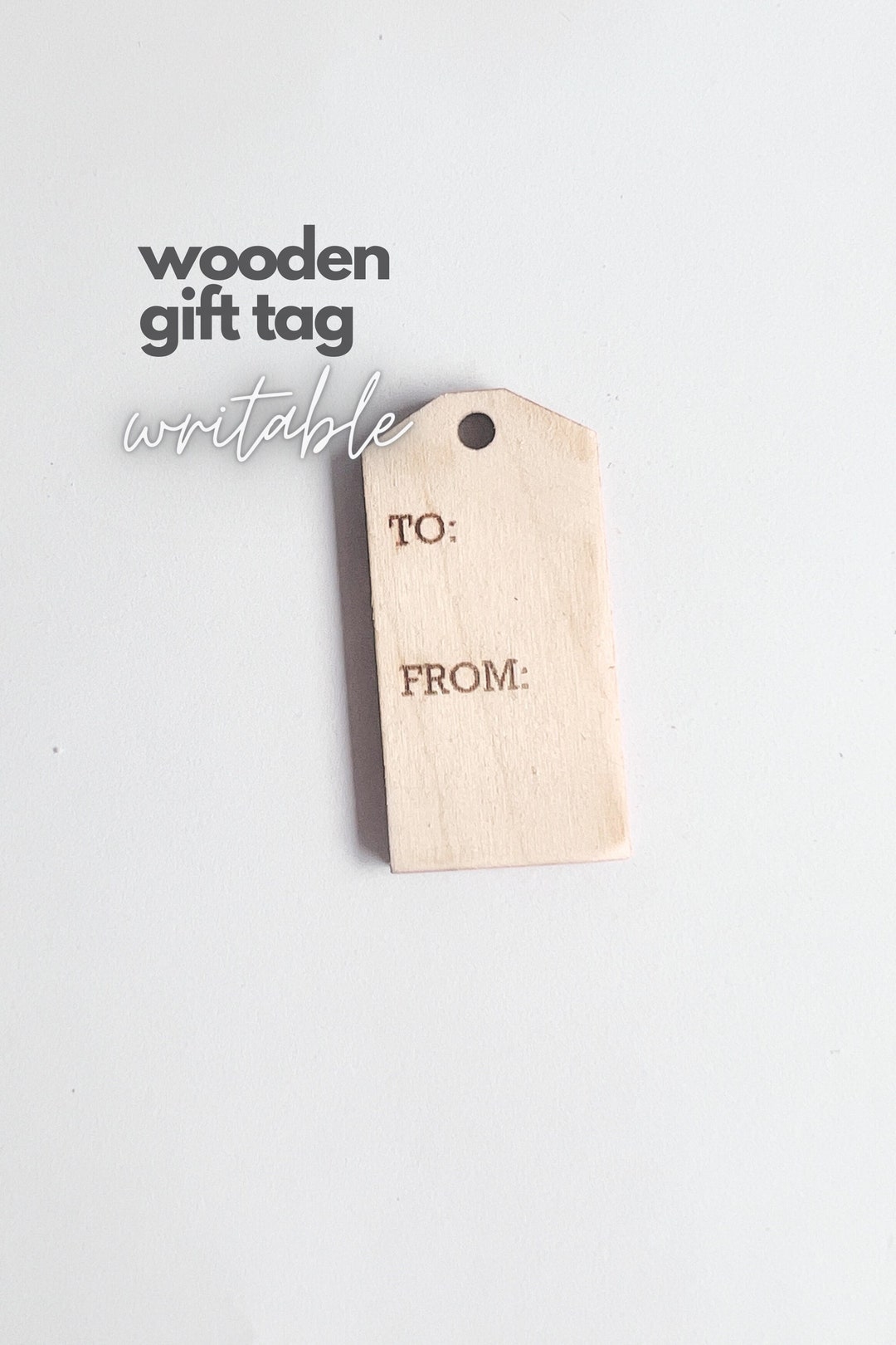 Wood Writable Gift Tag To, From. Pack of 10. 1 X 2. Gift Tags for ...