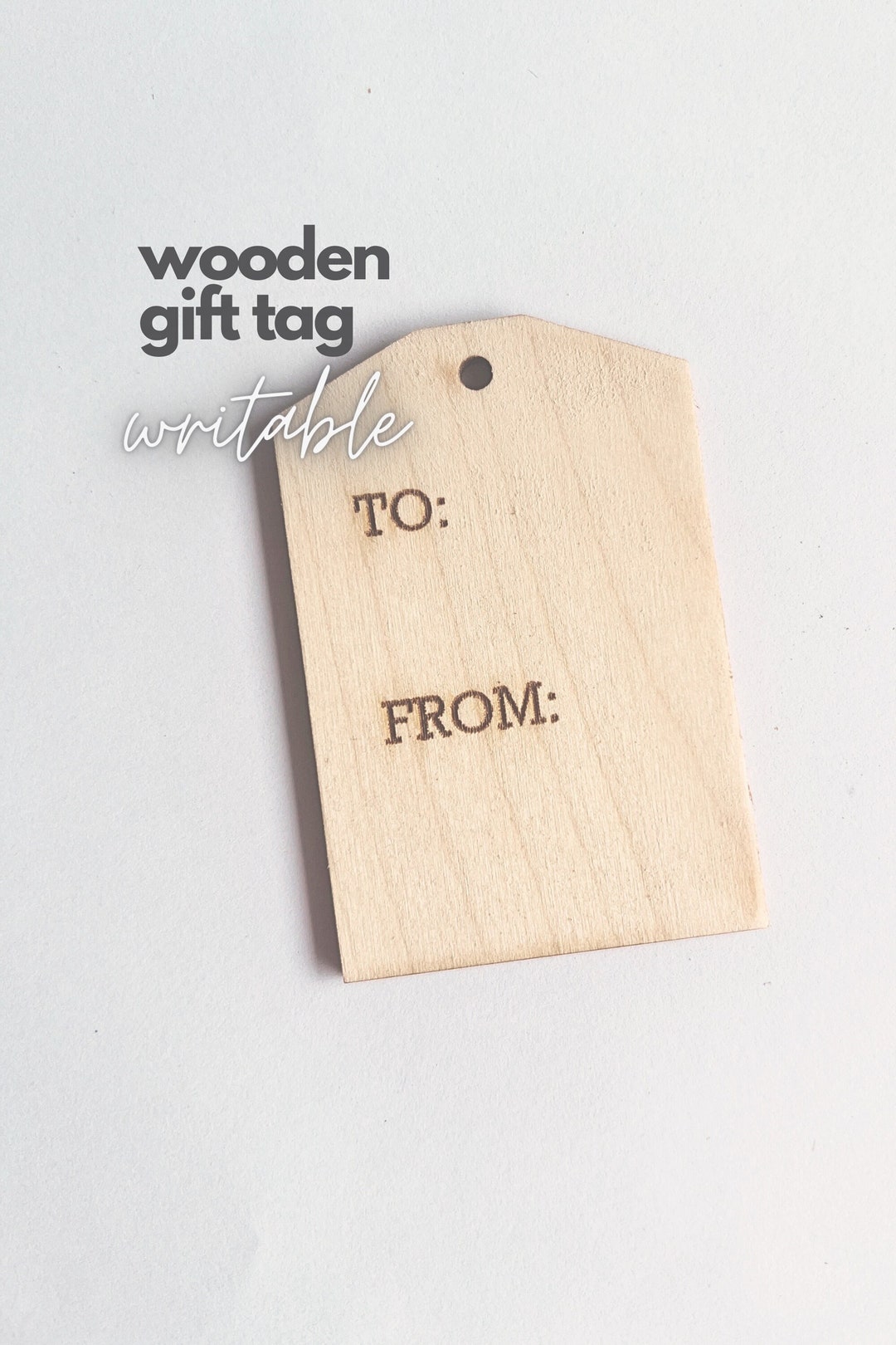 Wood Writable Gift Tag To, From. Pack of 10. 3 X 2. Gift Tags for ...