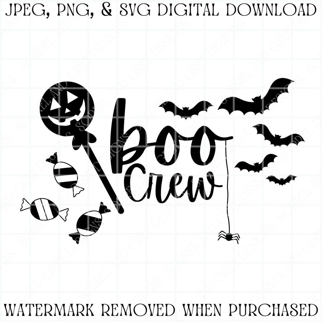 BOO CREW Svg, HALLOWEEN Svg, Boo Crew Png, Halloween Png, Boo Svg ...