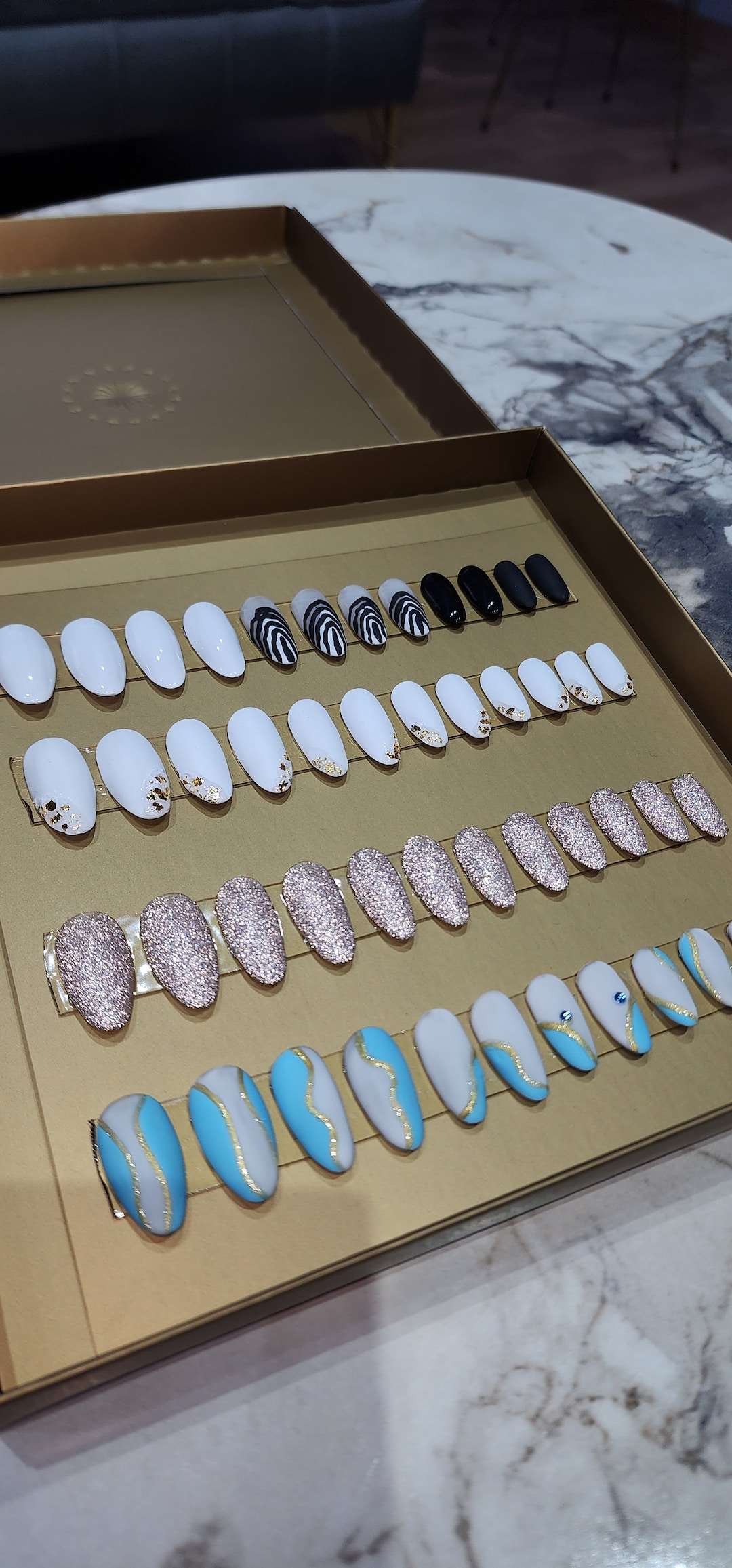 Presson Nails Set 48 Pieces / Nails / Nail Art / False Nails/ Acrylic ...