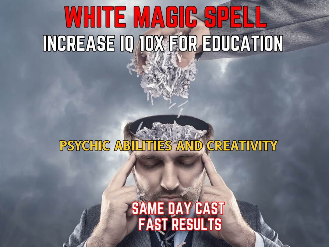 White Magic Spell to Increase IQ 10x for EDUCATION/ PSYCHIC - Etsy