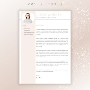 Resume Template CV Template - Seashell Beige Resume Template ATS ...