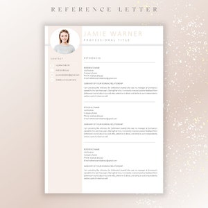 Resume Template CV Template - Seashell Beige Resume Template ATS ...