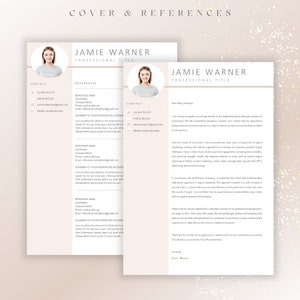 Resume Template CV Template - Sand Dune Beige Resume Template ATS ...