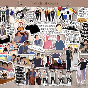 Friends Stickers | Friends Vinyl Stickers | Friends Favourite Quotes ...
