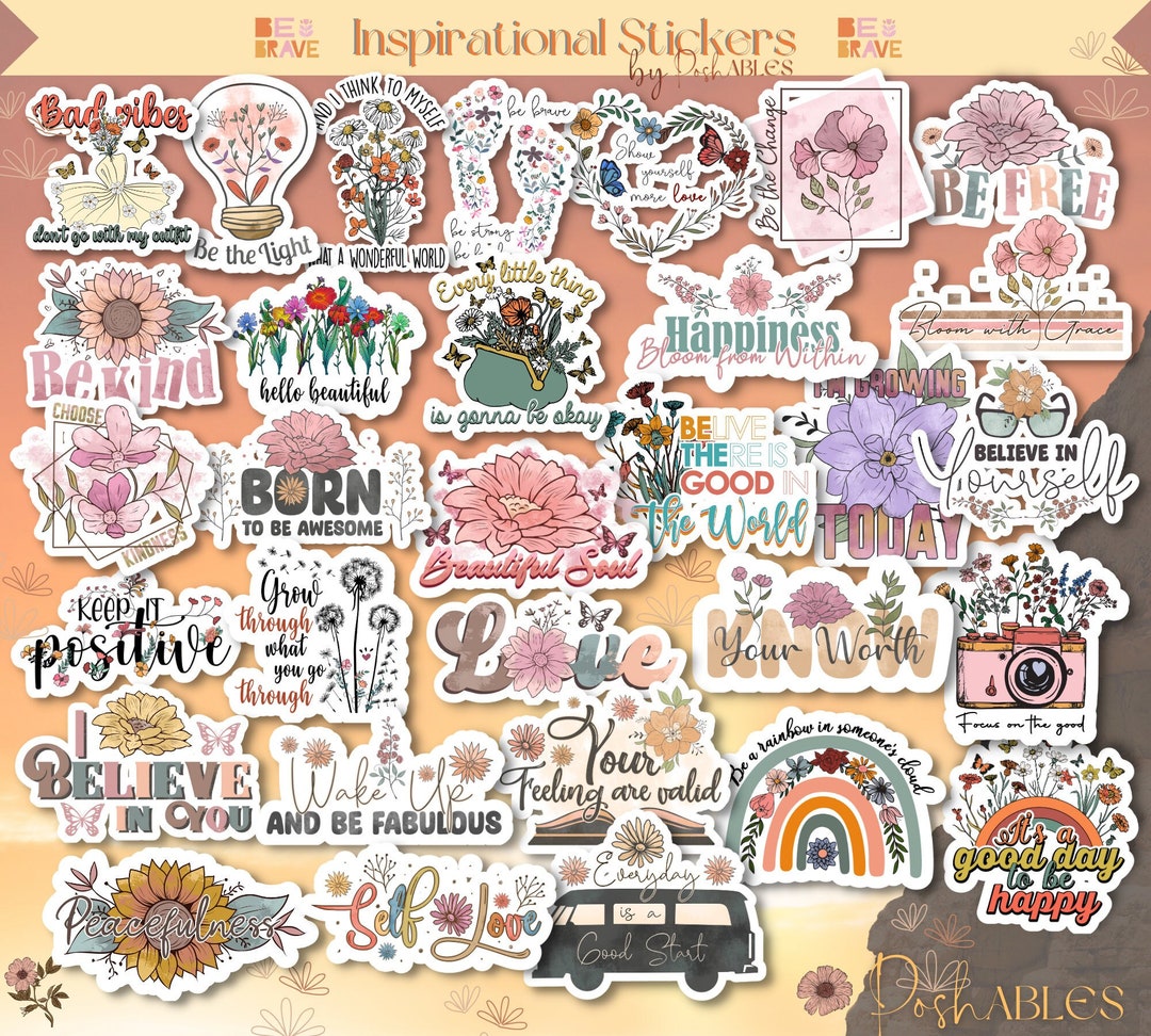 Inspirational Stickers | Vinyl Stickers | Inspire Stickers | Die Cut ...