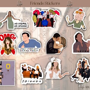 Friends Stickers | Friends Vinyl Stickers | Friends Favourite Quotes ...