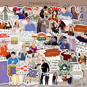 Friends Stickers Friends Vinyl Stickers Friends Favourite Quotes ...