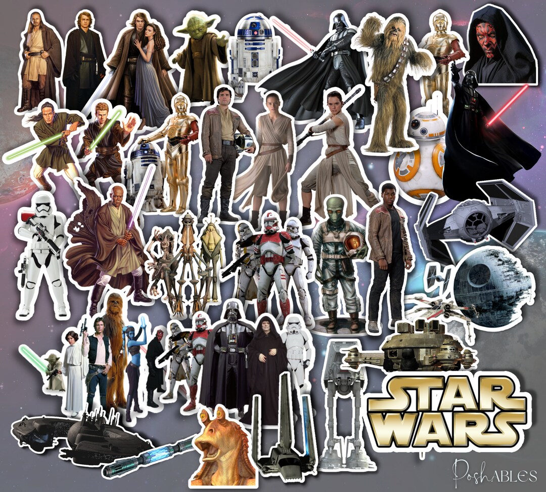 Star War Vinyl Stickers Vinyl Stickers for Laptops Kindle Galaxy ...