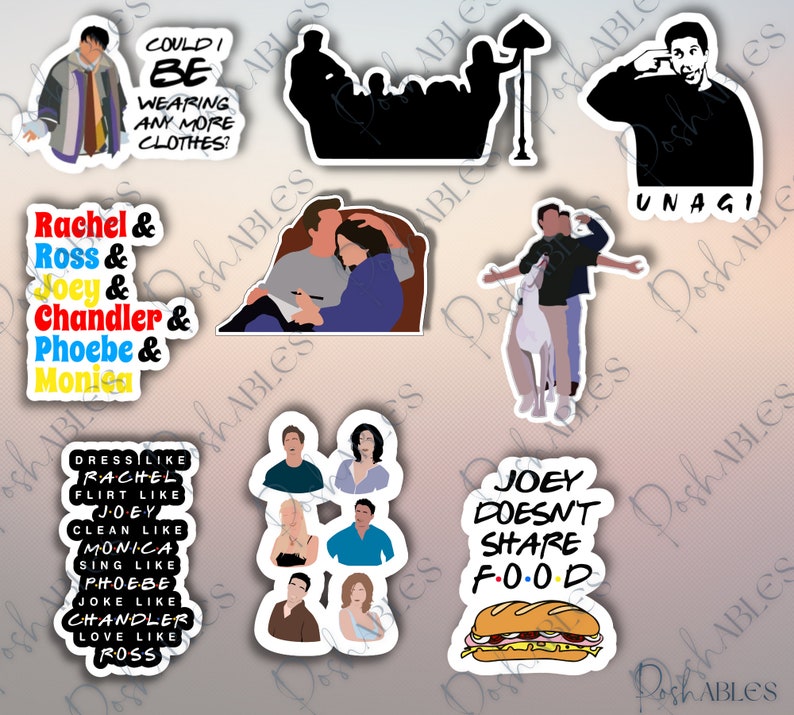 Friends Stickers Friends Vinyl Stickers Friends Favourite - Etsy