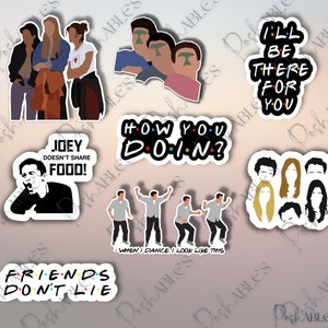 Friends Stickers Friends Vinyl Stickers Friends Favourite - Etsy