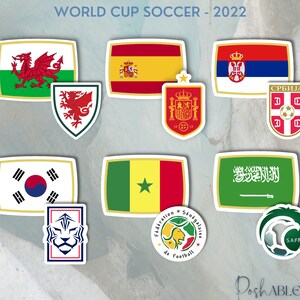World Cup Soccer Stickers | Soccer Vinyl Stickers | Qatar 2022 World ...