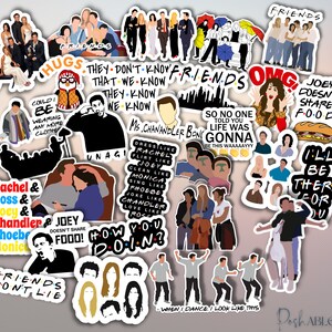 Friends Stickers Friends Vinyl Stickers Friends Favourite - Etsy