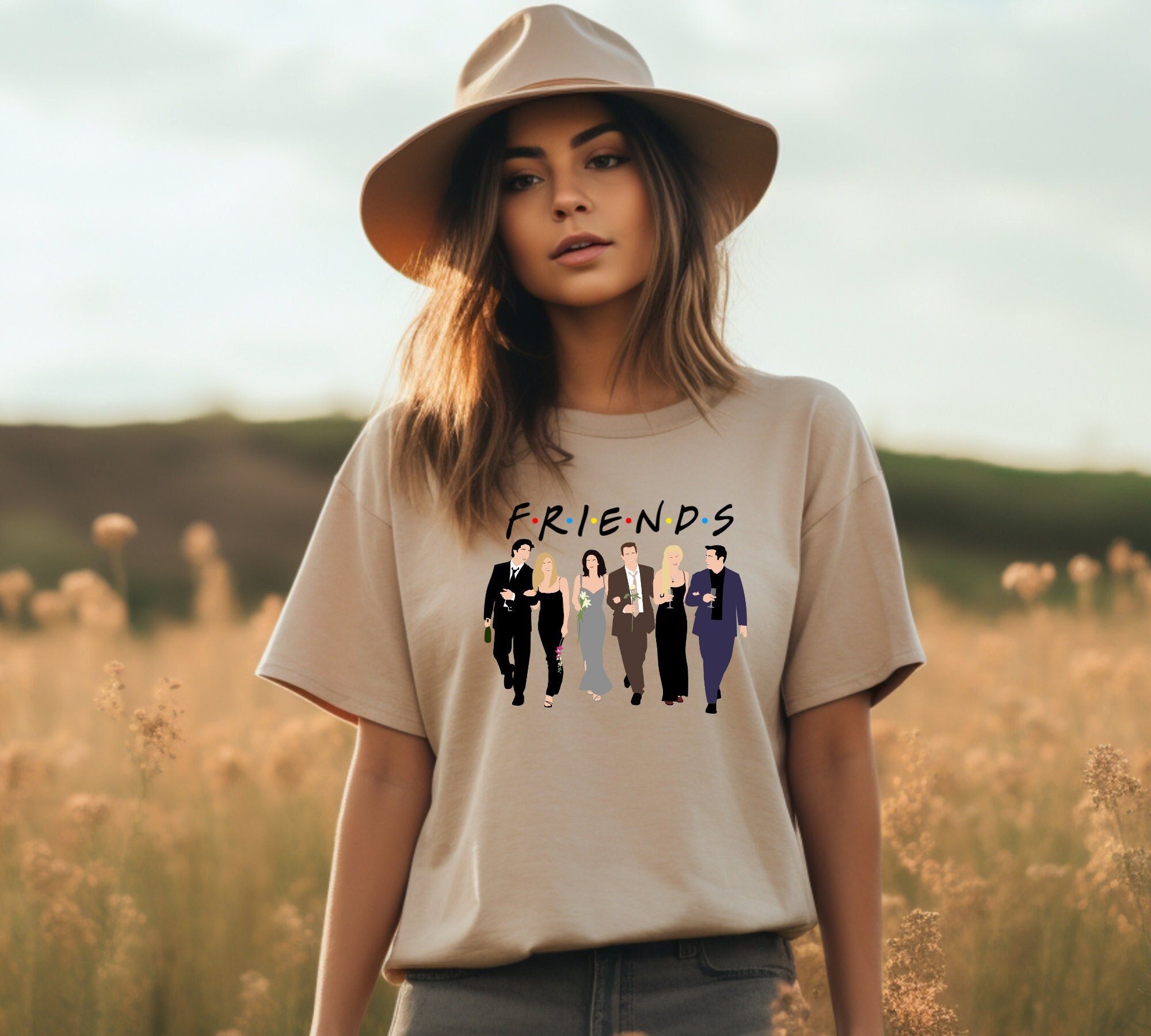 Friends T-shirt TV Show Tshirt Friends Group Pic T-shirt Friends Formal ...