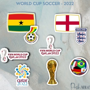 World Cup Soccer Stickers | Soccer Vinyl Stickers | Qatar 2022 World ...