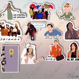 Friends Stickers Friends Vinyl Stickers Friends Favourite - Etsy